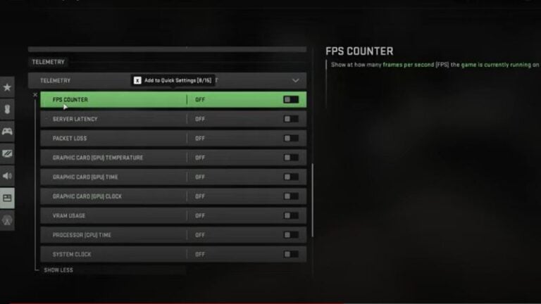How to Show FPS Counter in Call of Duty: Modern Warfare 2