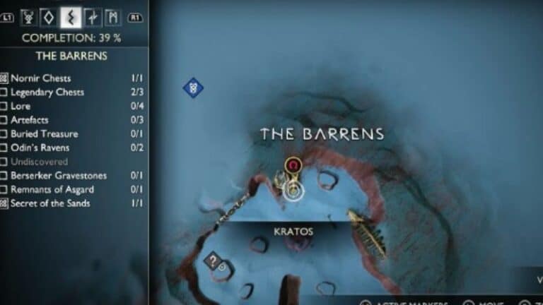 Where to find all Legendary Chests in The Barrens in God of War