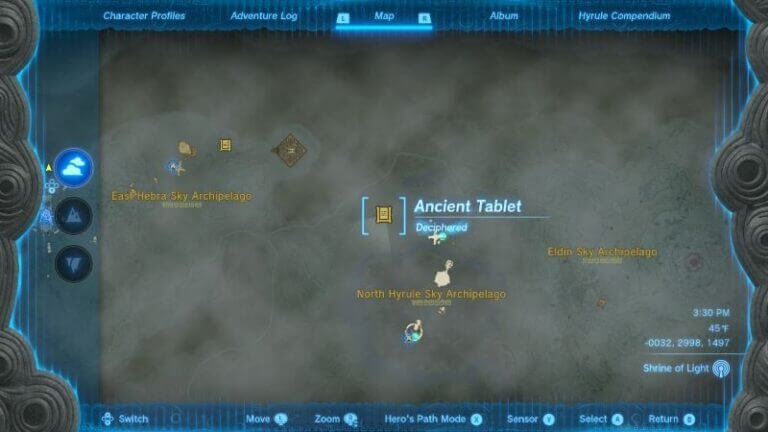 All Ancient Hyrulean Tablet Locations in Zelda Tears of the Kingdom