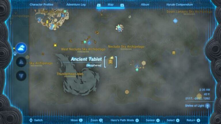 All Ancient Hyrulean Tablet Locations in Zelda Tears of the Kingdom