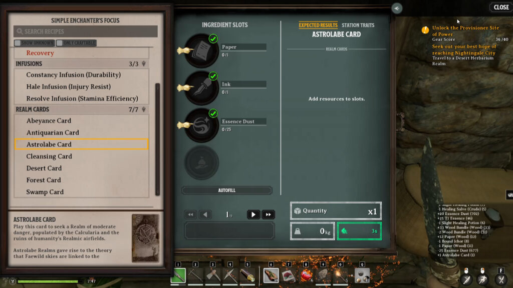 How To Get Astrolabe Card in Nightingale | The Nerd Stash