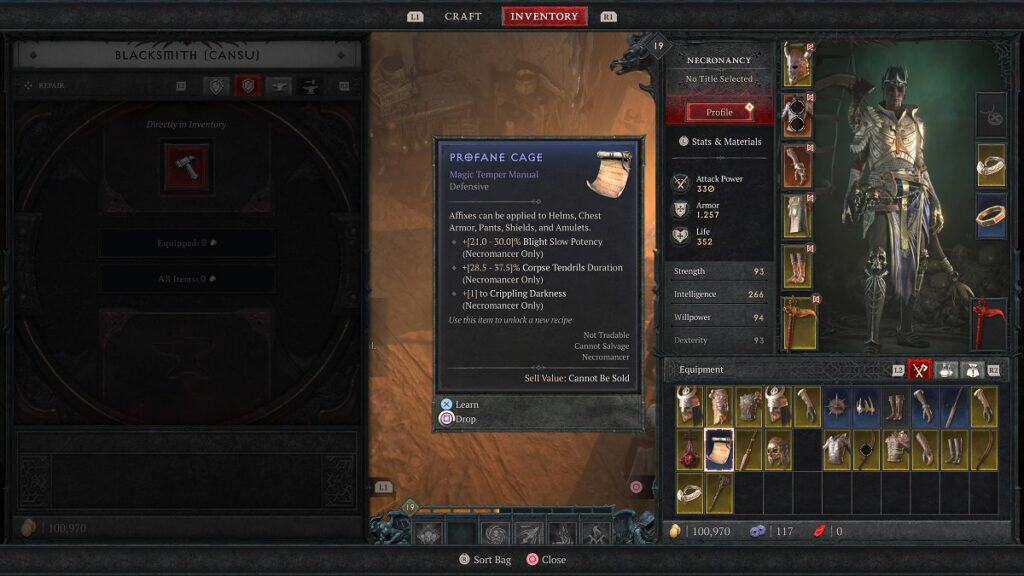 Diablo 4 Tempering Guide: How To Add Affixes to Gear | The Nerd Stash